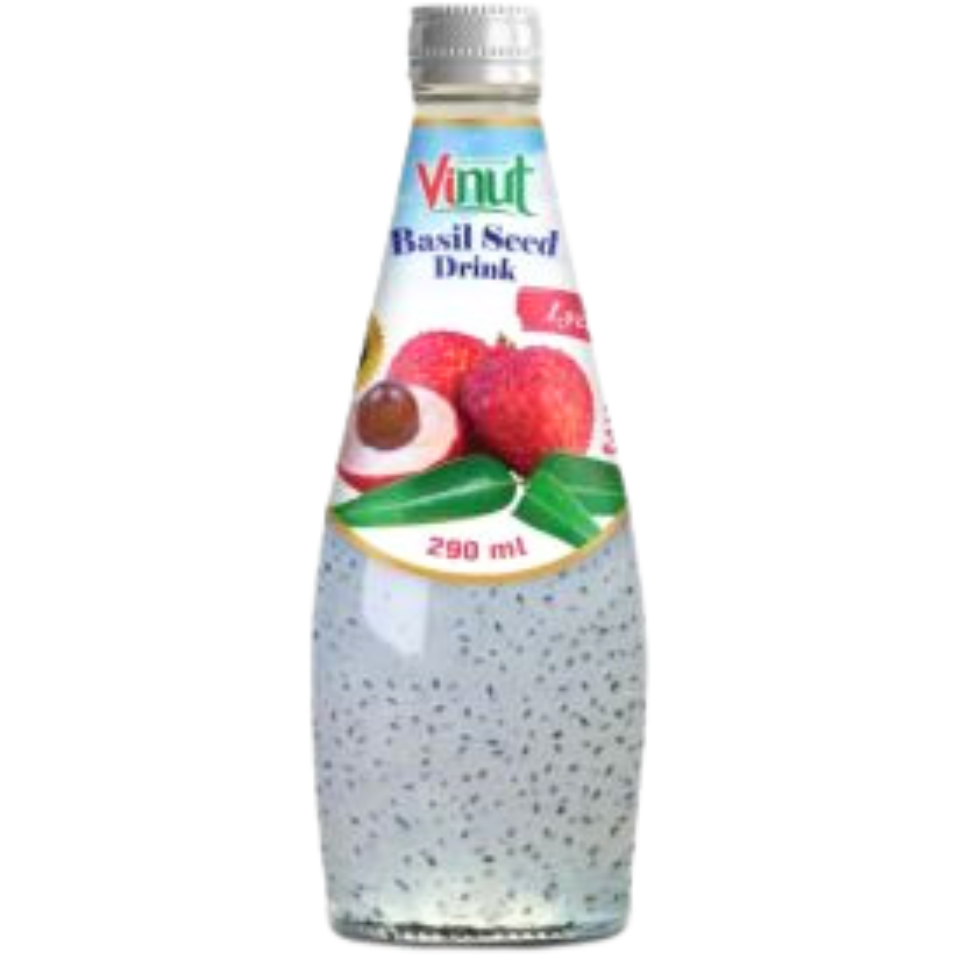 Basil Seed Drink - Lychee Flavor, 290ml – A&A Asian Food Store
