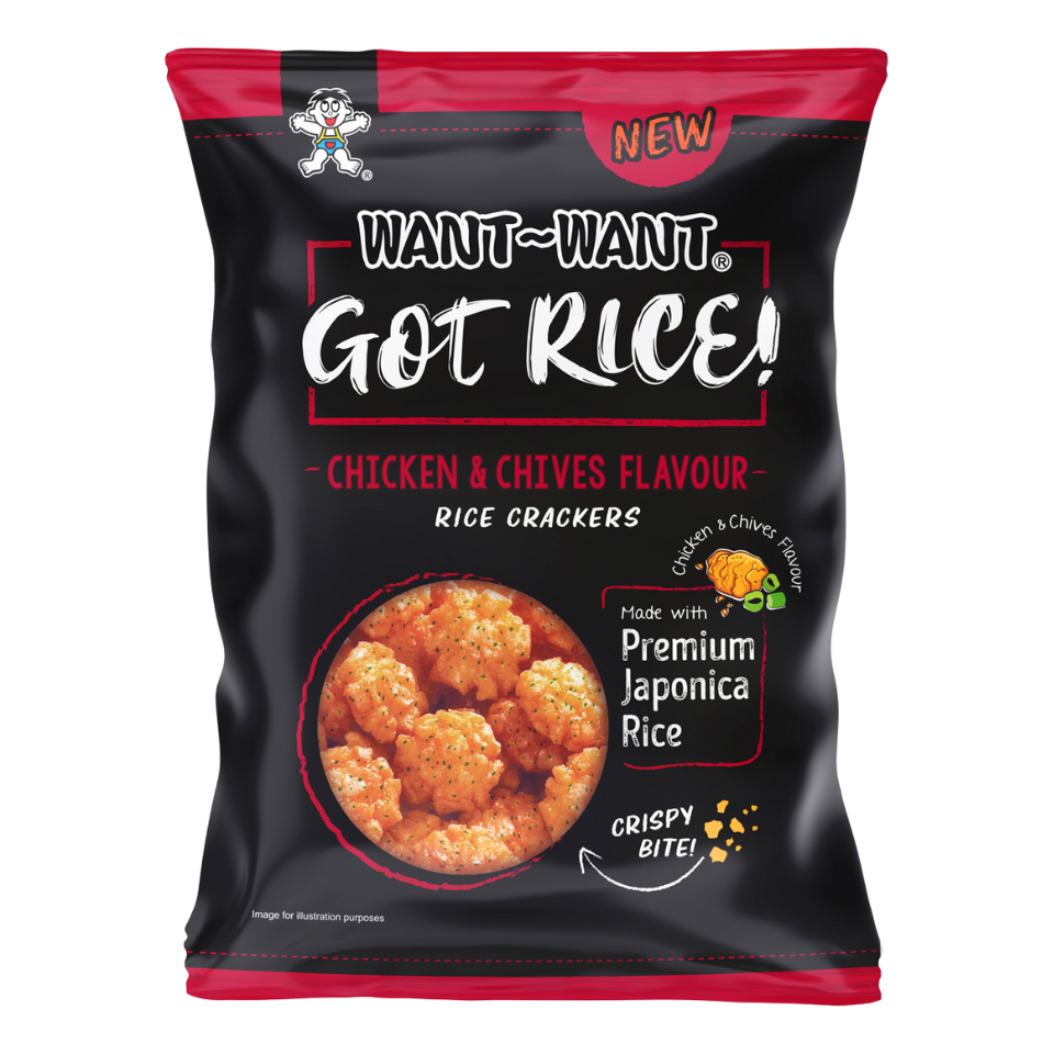 Want Want Rice Crackers - Chicken and Chives Flavour, 85g – A&A Asian ...